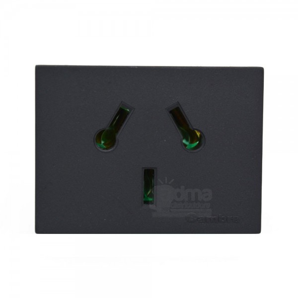 MODULO TOMA 220V COMBINADO GRIS 10A 2M CAMBRE