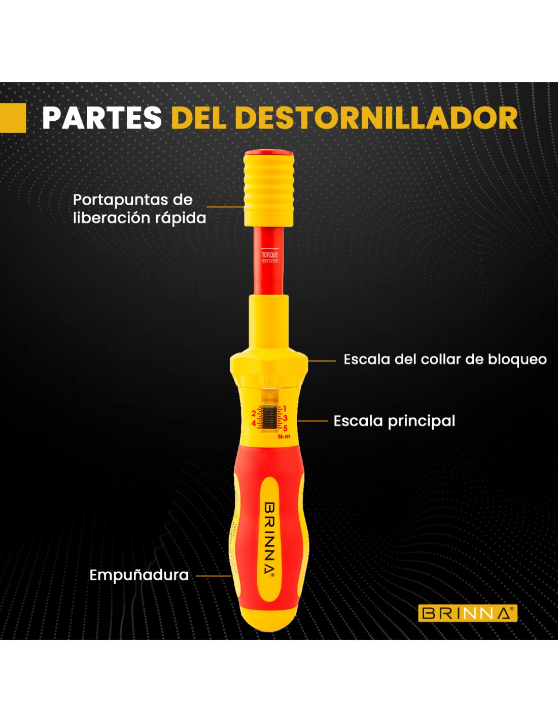 TORQUIMETRO AISLADO DESTORNILLADOR 5NM HB-42 BRINNA