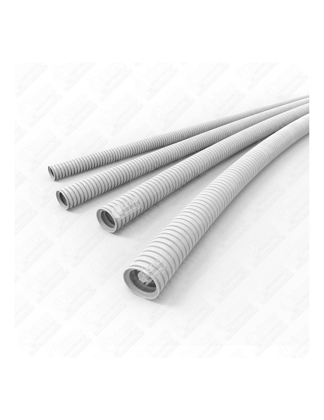 CAÑO CORRUGADO LIVIANO 50MM 2" IGNIFUGO GENROD ROLLO X25M