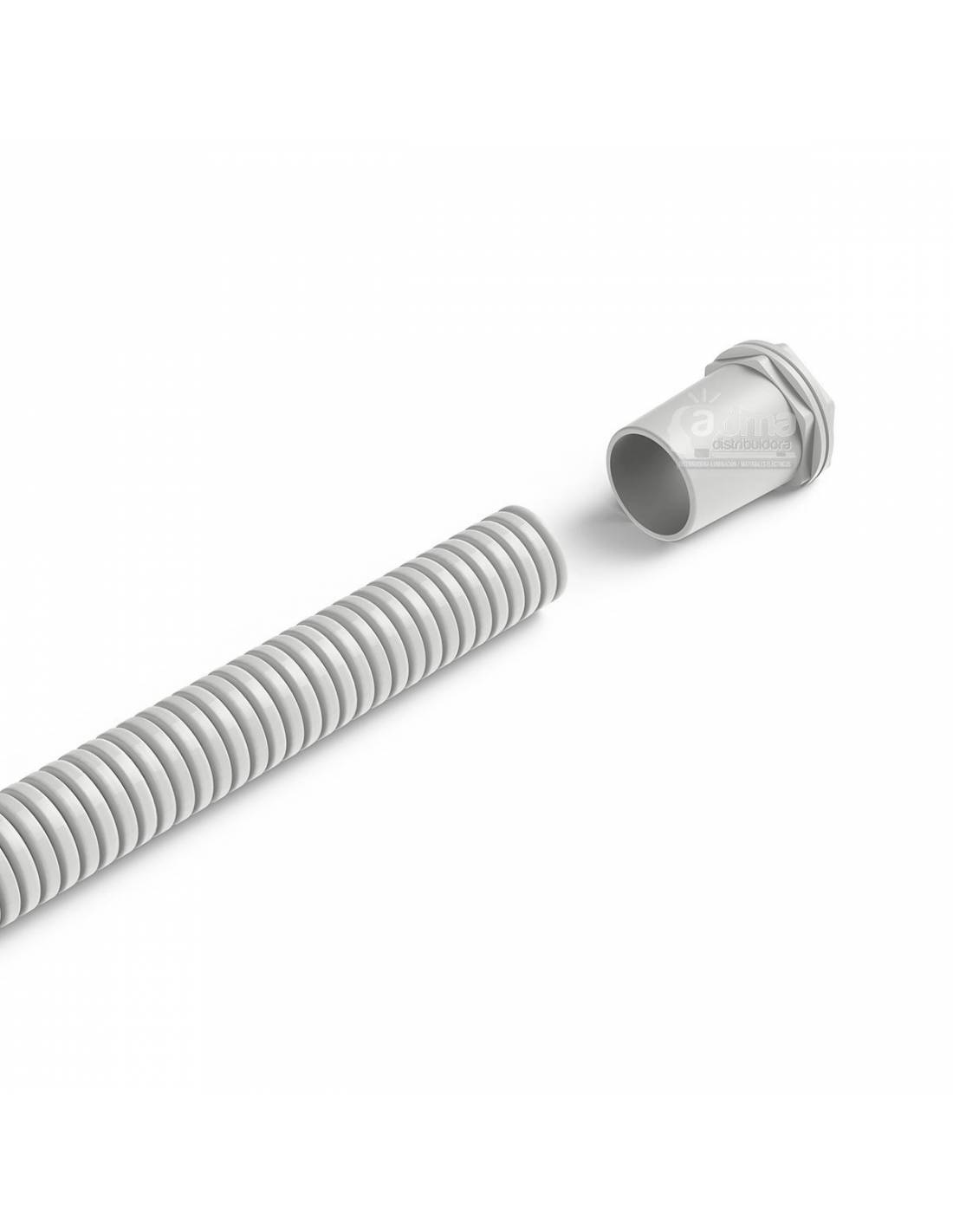 CAÑO CORRUGADO LIVIANO 50MM 2" IGNIFUGO GENROD ROLLO X25M